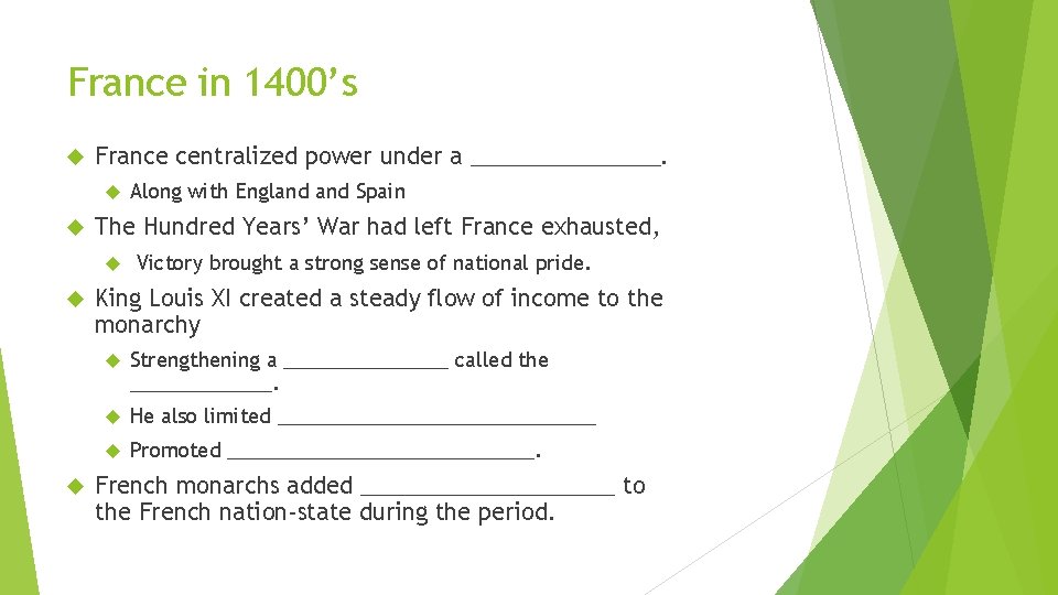 The Age of Exploration and European Absolutism Points