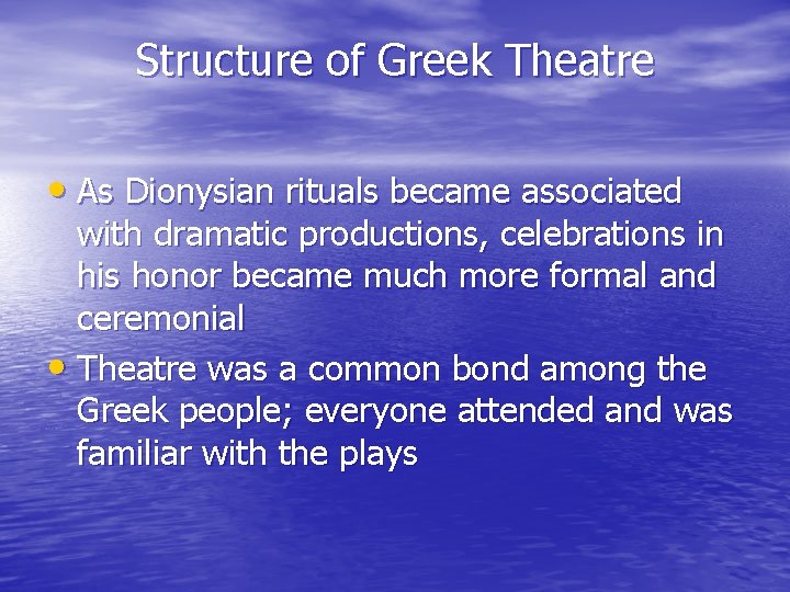 Introduction to Greek Theatre Antigone By Sophocles Origins