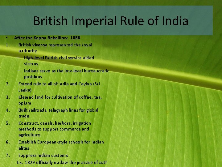 The Building of Global Empires 19 th Century