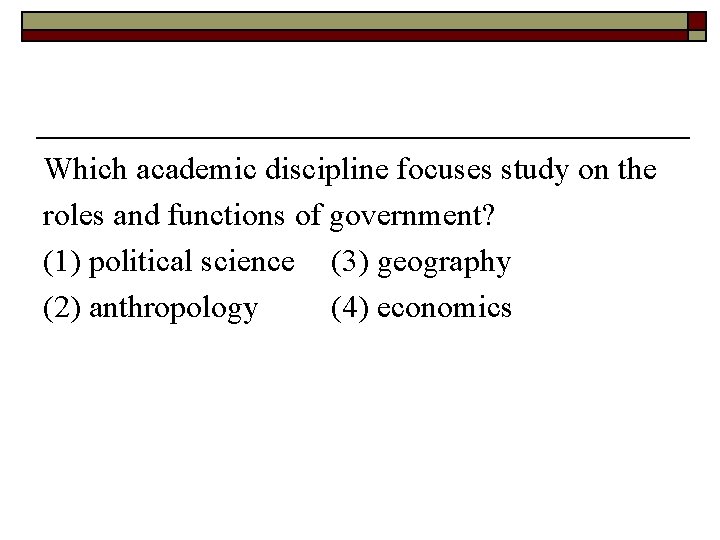 GLOBAL HISTORY 9 REVIEW PART I STUDYING THE