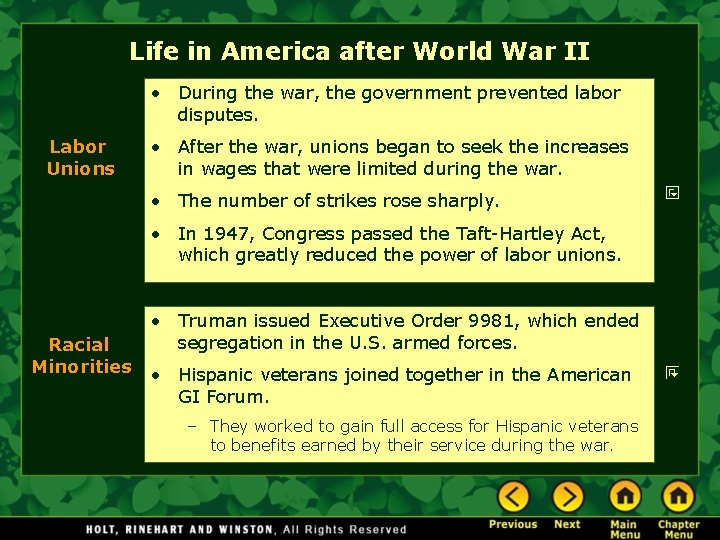 Chapter 25 The Cold War Begins Section Notes