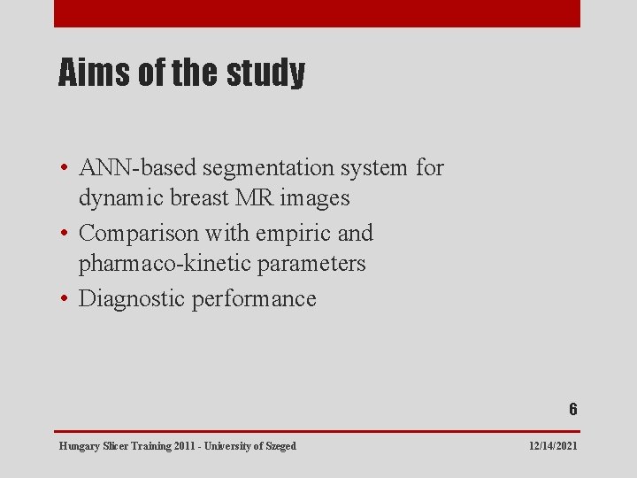 ANNbased image segmentation and classification for dynamic contrastenhanced