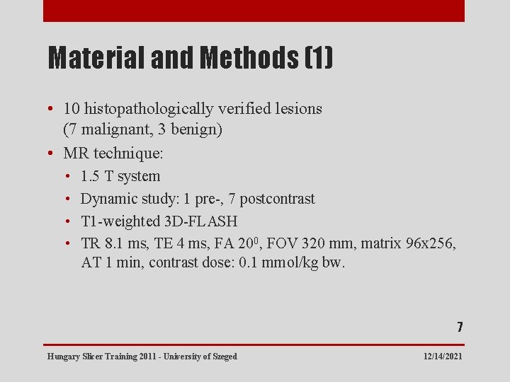 ANNbased image segmentation and classification for dynamic contrastenhanced