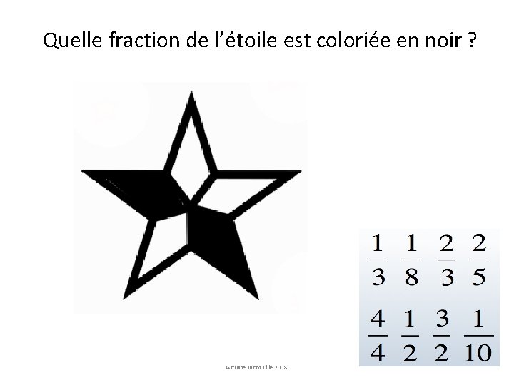 Bingo Un exemple sur le thme des fractions
