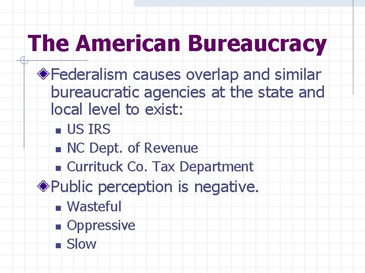 Introduction to the Federal Bureaucracy Chapter 15 Theme
