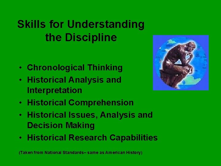 The World History Discipline Elissa Trumbull Linda Garazsi