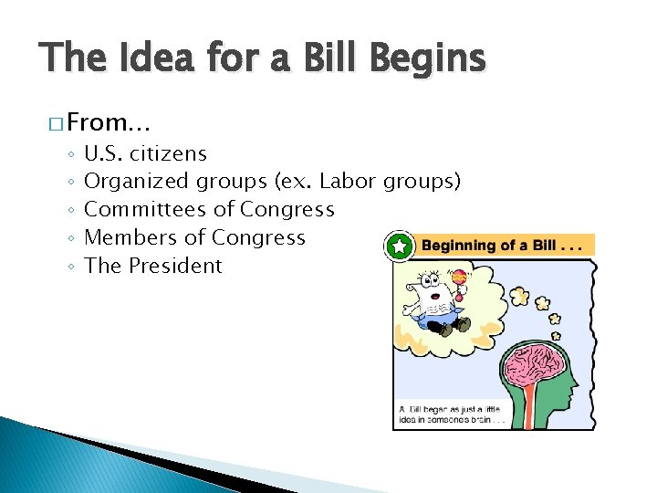 How a Bill becomes a Law Chapter 8