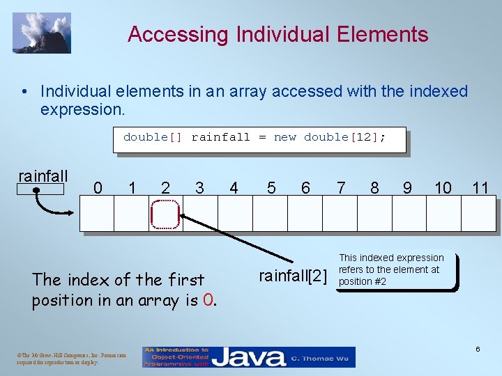 Chapter 10 Arrays adapted from the publishers and