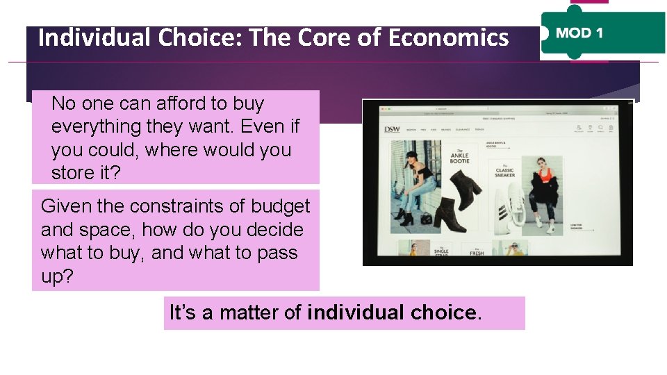 Anderson and Ray SECTION 1 BASIC ECONOMIC CONCEPTS