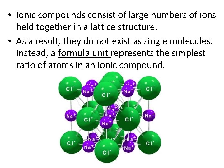 Basic Concepts in Bonding Ionic Bonding In an