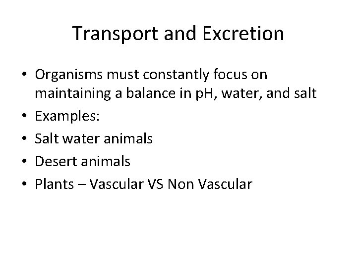 Structural Adaptations Recall Homeostasis Remember that homeostasis is