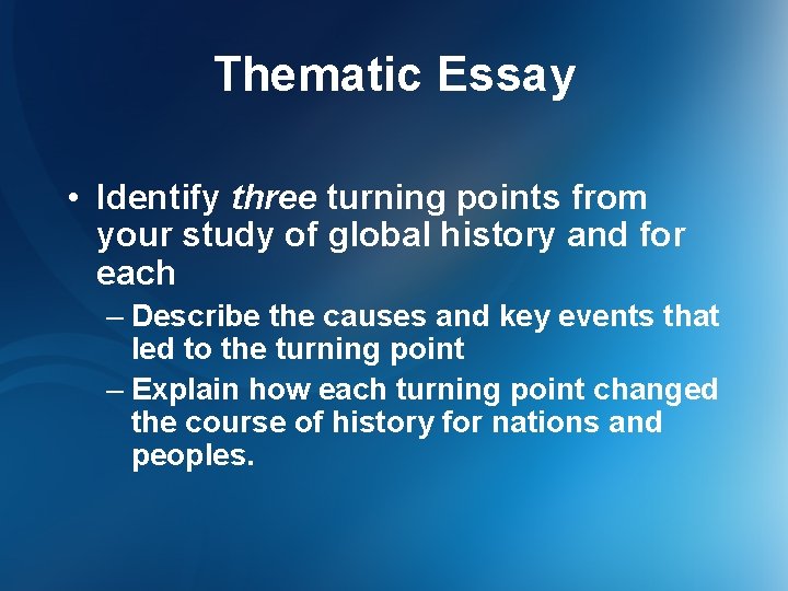 Regents Review Live Global History Geography Test Structure