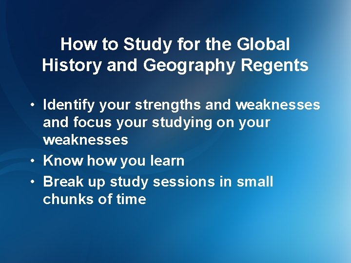 Regents Review Live Global History Geography Test Structure