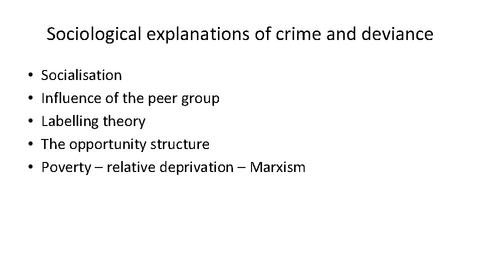What is the difference between crime and deviance