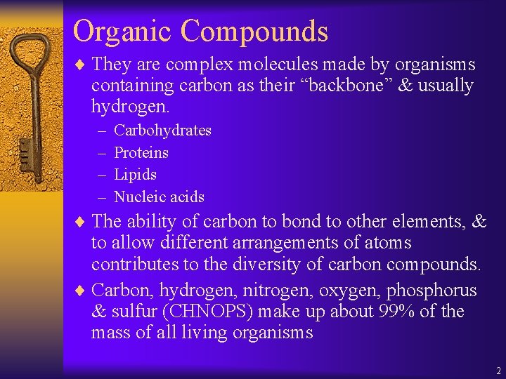 Organic Chemistry Biochemistry Vocabulary Words Mrs Lee Organic