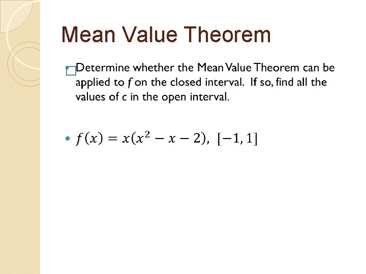 AP Calculus AB Chapter 3 Section 2 Rolles