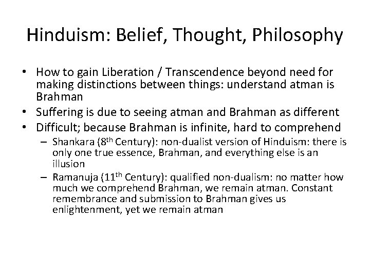 Final lecture Eastern philosophies Overview Hinduism Buddhism Confucianism