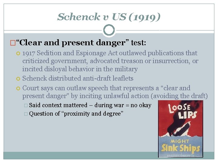 Chapter 7 Individual Liberties ESSENTIAL QUESTION HOW DO