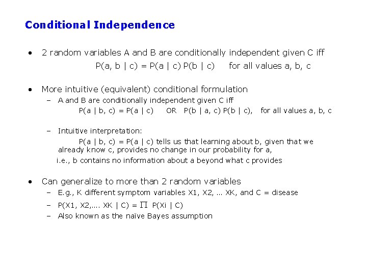 Lecture 11 Bayesian Networks CPEN 405 Artificial Intelligence