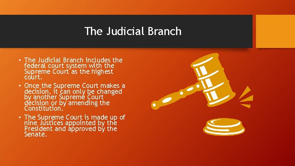 Our Government A System of Checks and Balance