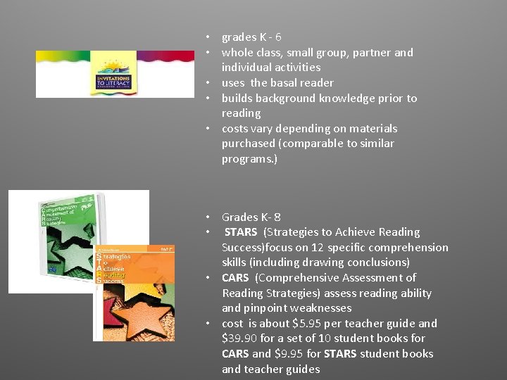 Literacy Plan Pocahontas Middle School Plan created by