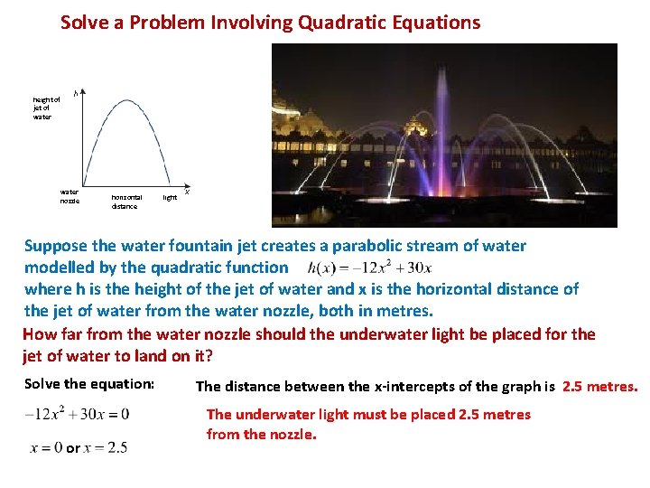 Problem Solving With Quadratic Equations x 2 8