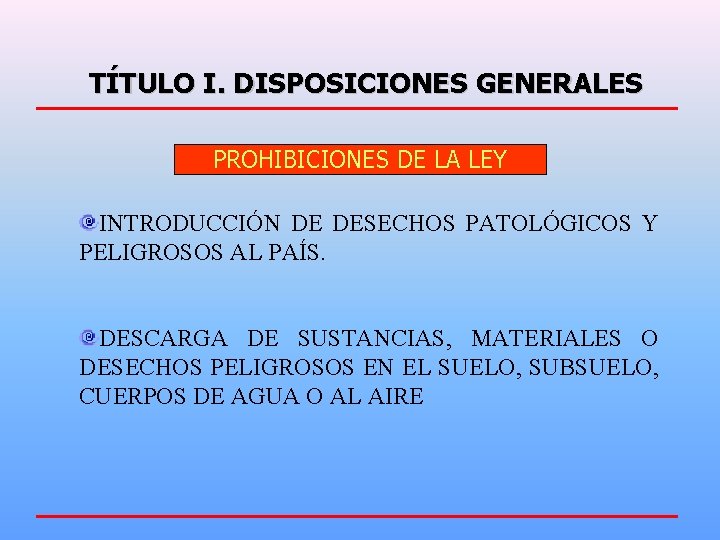 LEY SOBRE SUSTANCIAS MATERIALES Y DESECHOS PELIGROSOS Caracas