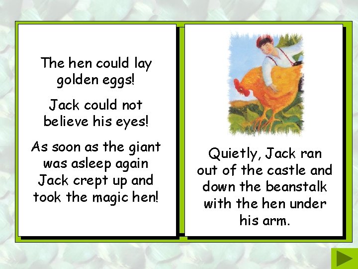 Jack and the Beanstalk Story retold by Bev