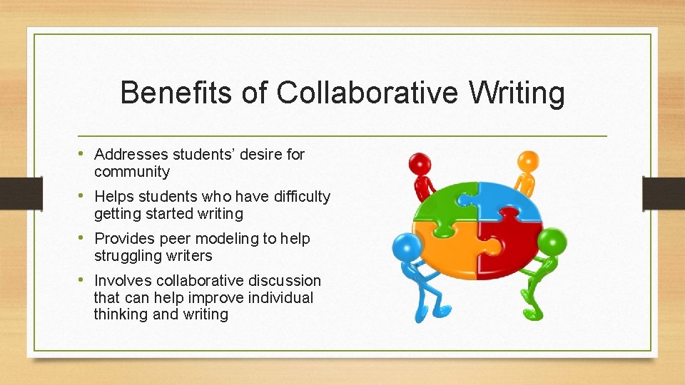 Using Small Group Activities to Motivate Students Collaborative