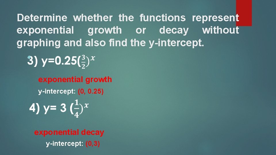 Algebra II HG Section 7 1 Exploring Exponential
