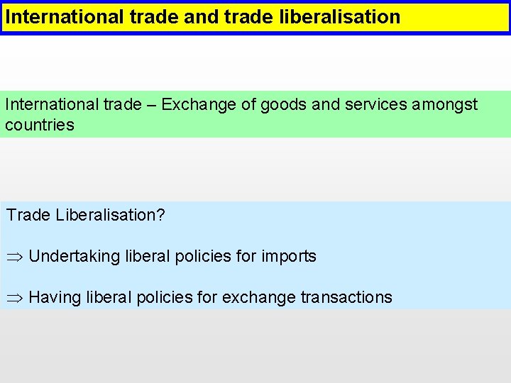International Trade and Competition Policy Presented by Dr