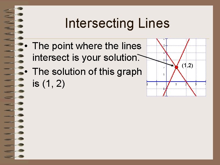 Chapter 3 1 Solving Linear Systems by Graphing