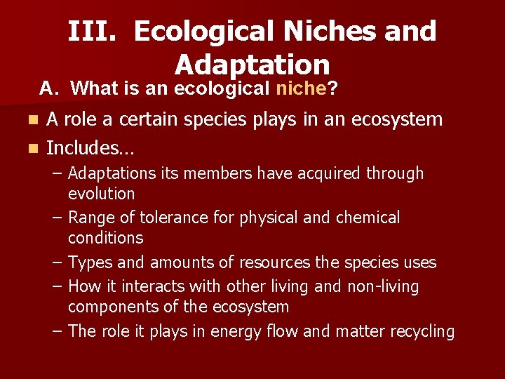 Chapter 5 Evolution and Biodiversity I Origins of