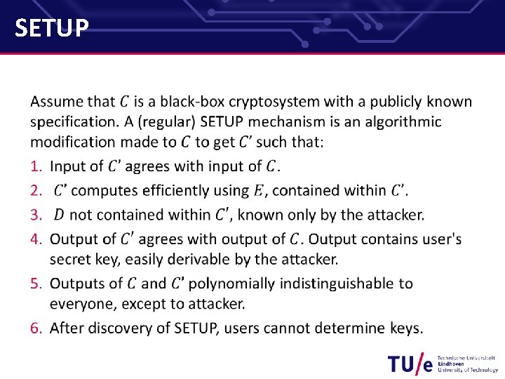 Kleptography Cryptography with Backdoors Milou Antheunisse Introduction Introduction