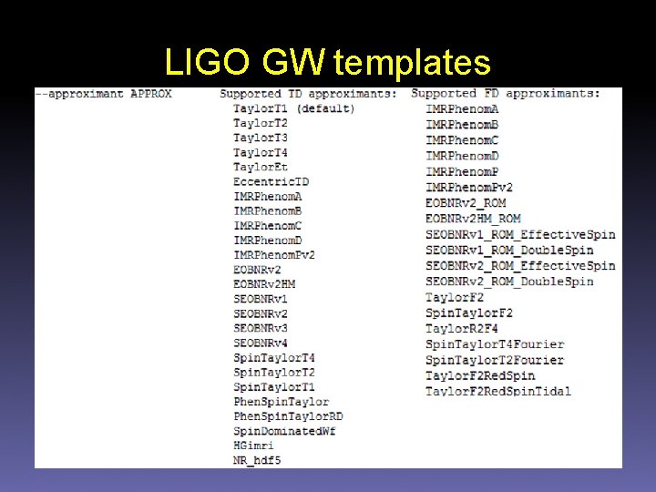 Gravitational waveform template and beyond Zhoujian Cao Department