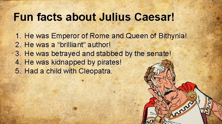 Julius Caesar The Queen of Bithynia Who is