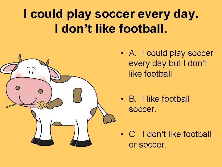 Conjunctions Combining Sentences and Cows A Power Point