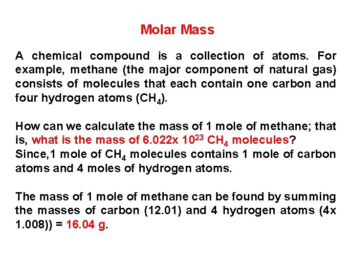 FUNDAMENTALS OF CHEMISTRY CHEM107 Chemical Stoichiometry BY Dr