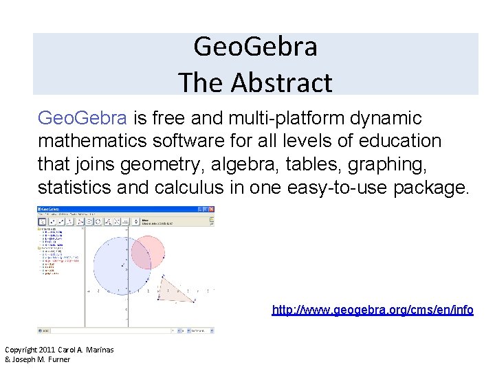 Geoboards to Geo Gebra Moving from the Concrete