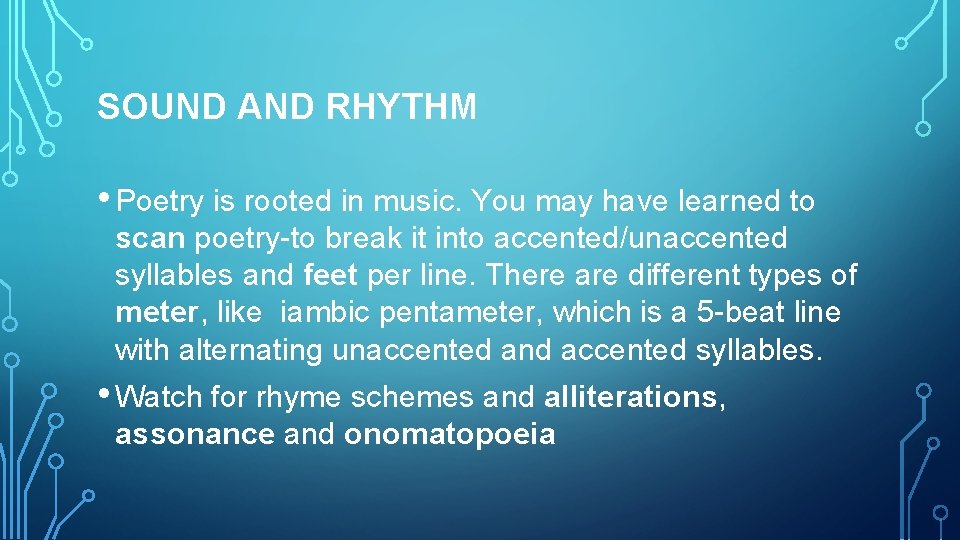 HOW TO ANALYZE A POEM TO BEGIN Read