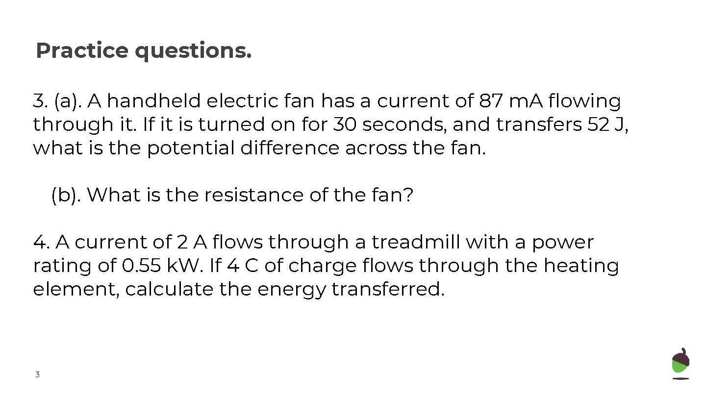 Combined Science Physics Key Stage 4 Electricity MultiStep