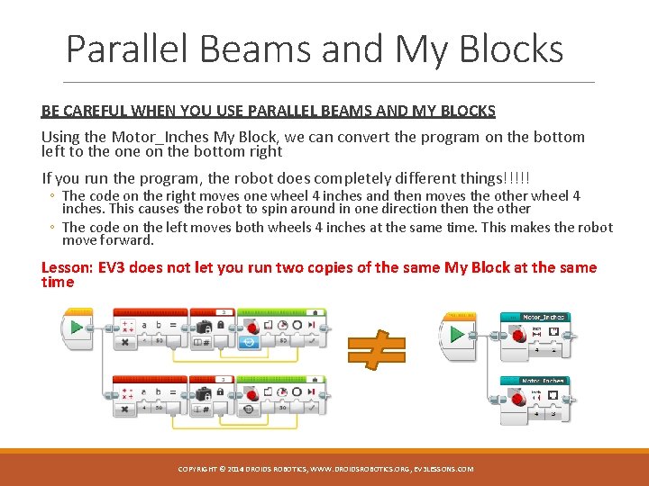 Advanced Programming Lesson Parallel Beams BY EV 3