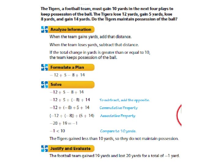 Applying Addition and Subtraction of Integers Warm Up
