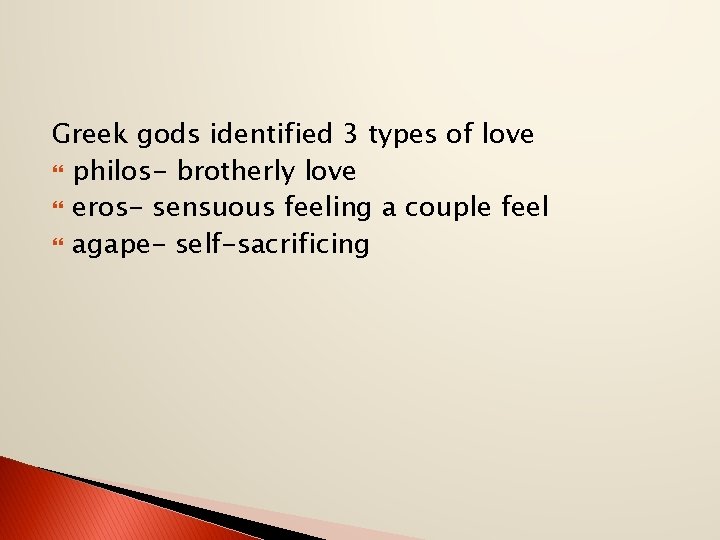 Love Bellringer How do you show love Greek