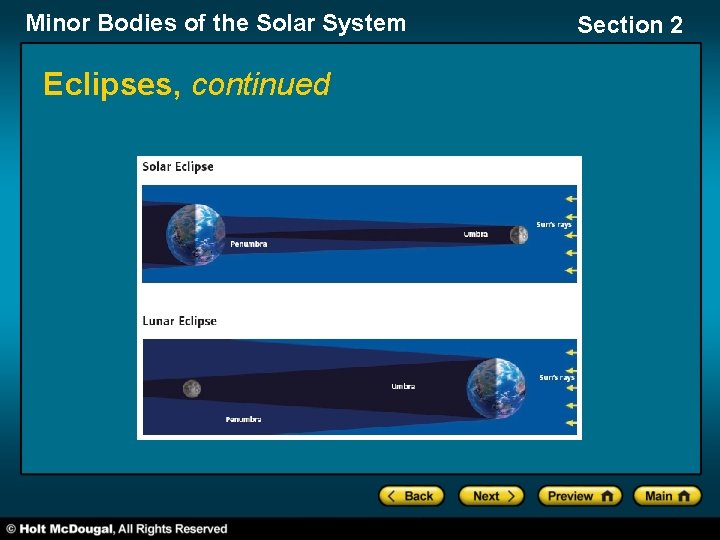 Minor Bodies of the Solar System Section 2