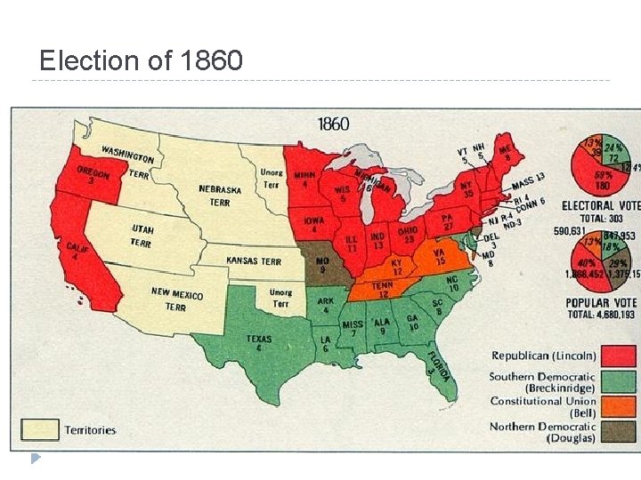 The American Civil War Election of 1860 Abraham
