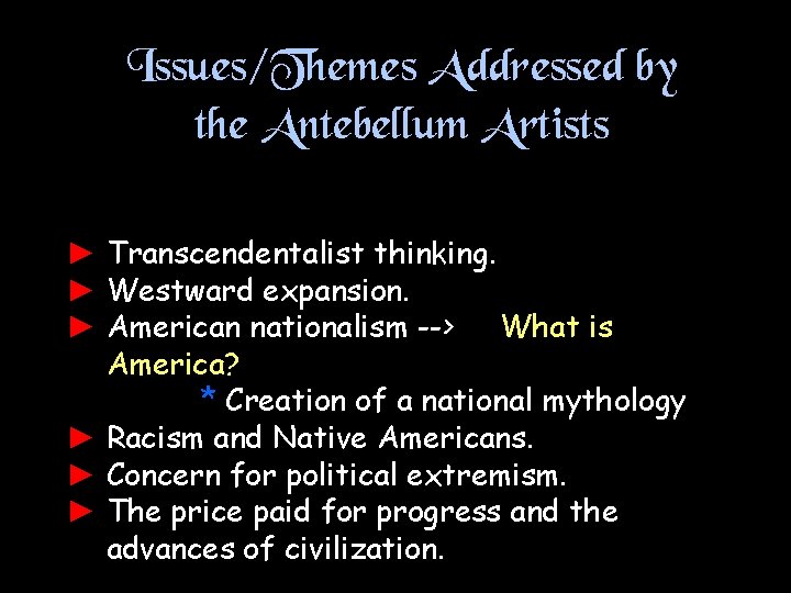 Antebellum American Art American Renaissance The Hudson River