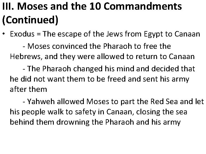 Chapter 6 Section 2 Hebrews Outline I Intro