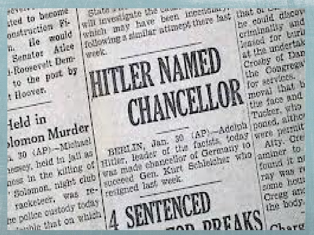Review Hitler becomes Chancellor 1930 1933 How much