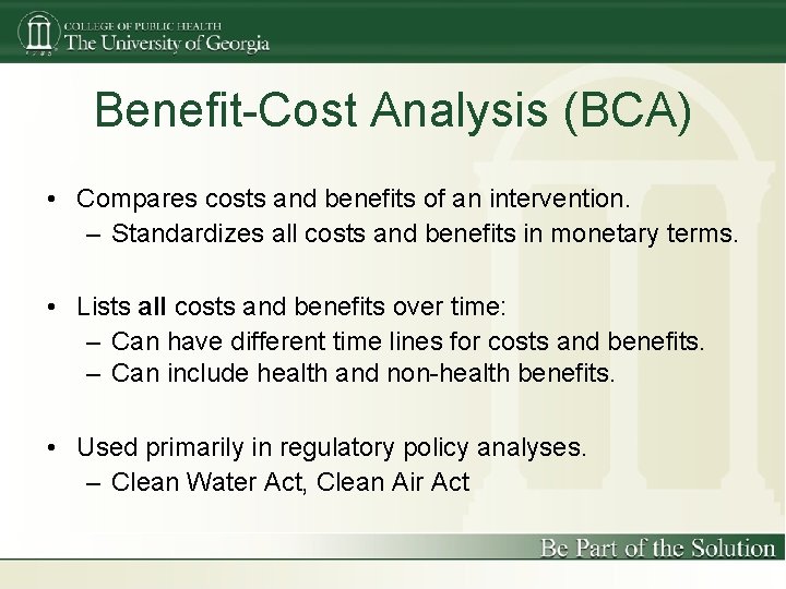 Understanding the Differences Between BenefitCost Analysis and CostEffectiveness